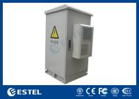 China IP55 Outdoor Battery Cabinet Galvanized Dual Wall Rack with air conditioner 1500W for sale