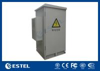 China IP55 Outdoor Battery Cabinet Galvanized Dual Wall Rack with air conditioner 1500W for sale