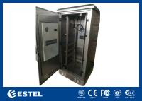 China 304 Stainless Steel Outdoor Telecom Cabinet ET7585180A-33U With Dual Doors for sale