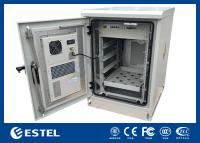 China Dual Door 19 Inch Waterproof Outdoor Cabinet IP56 with pDU Floor Mounted enclosure for sale
