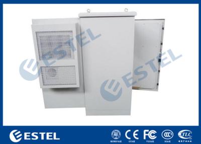 China 27U Air Conditioner Type Energy Saving Outdoor Communication Cabinets With One Front Door and One Rear Door for sale
