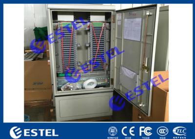 China IP65 Stainless Steel Fiber Optic Cable Handover Cabient With Front or Rear Access Floor Mount for sale