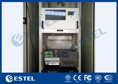 China IP55 Outdoor Cabinet Air Conditioner Cooling 19 Inch Rack Mount Double Wall Base Station Cabinet for sale