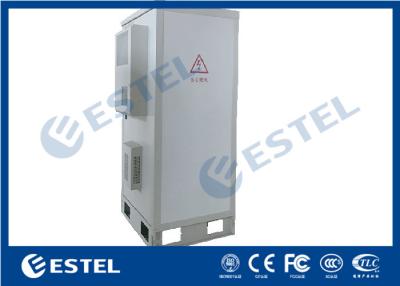China Floor Mounting Type Outdoor Telecom Cabinet Galvanized Steel One Front Door With Oil Engine Interface for sale