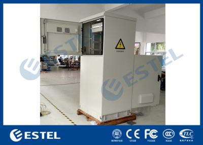China Galvanized Steel Floor Mounted Outdoor Telecom Cabinet For Electronic Equipment And Battery for sale