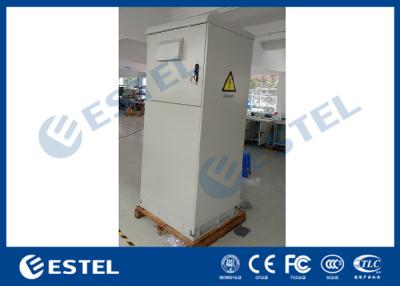 China Double Wall Outdoor Telecom Cabinet Galvanized Steel Front Rear Access Fans Cooling for sale