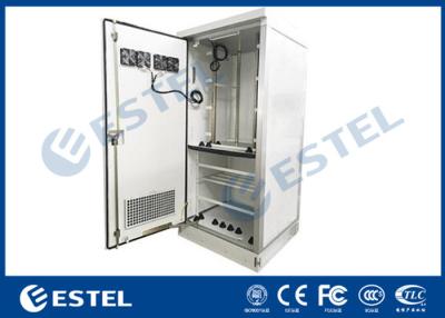China Fans Cooling Galvanized Steel Outdoor Telecom Cabinet IP55 Double Wall With Heat Insulation for sale