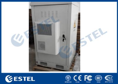 China One Compartment Galvanized Steel Double Wall Outdoor Telecom Cabinet With Air Conditioner And Fans for sale