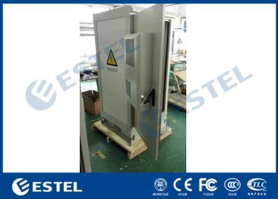 China One Bay 19 Galvanized Steel Outdoor Telecom Equipment Cabinet With Heat Exchanger for sale