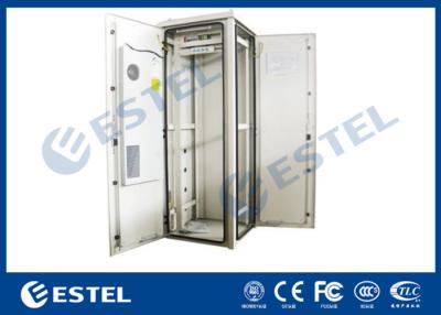 China Fireproof Material Double Wall Air Conditioner Cooling Galvanized Steel Outdoor Telecom Cabinet for sale