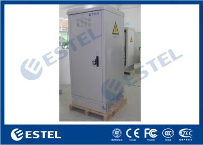 China 32U User Space Outdoor Telecom Cabinet  Single Wall Galvanized Steel Heat Insulation for sale
