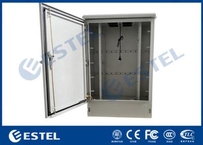 China IP55 Waterproof Galvanized Steel Outdoor Telecom Cabinet One Front Door for sale