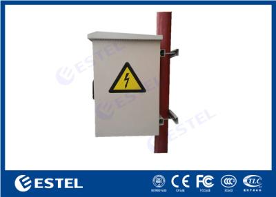 China 19inch 13U Rustproof Wall Mounted And Pole Mounted IP55 Outdoor Telecom Cabinet With Fans for sale