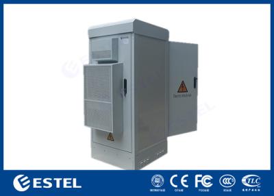 China IP55 24U 19inch Uncorrosion Two door Outdoor Enclosure with 1500W Air Conditioner and 2 Fans for sale