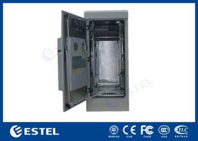 China 750 750 1750mm Galvanized Steel Two Walls IP 55 Electrical Enclosures Anti-Theft Three Point Lock for sale