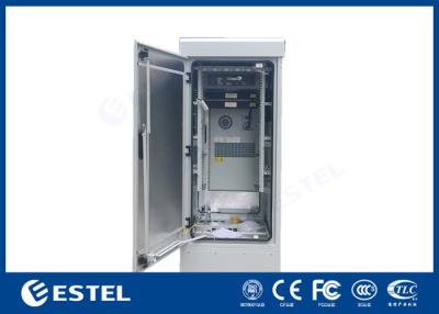 China 48V LED Lamp 1200W Air Conditioner Double Door Electrical Cabinet 19 Standard Rack 20U for sale