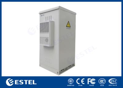 China AC220V, 50Hz 1500W Air Conditioner DV48V Fans Double Door 40U Galvanized Steel Outdoor Telecom Equipment Cabinet for sale
