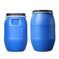 China HDPE Round Plastic Barrel 125L Durable Plastic Bucket Drum With Iron Ring for sale