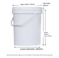 China Durable Plastic Bucket Paint Drum Barrel 20L HDPE With Cover PP for sale