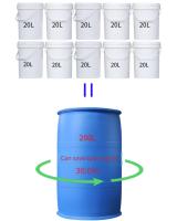 China Durable 200L HDPE Plastic Container Barrel With Two Small Holes for sale