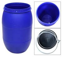 China Blue Plastic HDPE Food Storage Drum Open Top Barrel Keg 394*880mm for sale