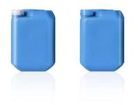 China 20 Liter Square Closed Plastic Drum HDPE Blue Plastic Chemical Drum for sale