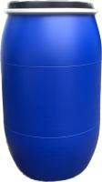 China 200L Blue Plastic Barrel Drum With Handle And Steel Hoop For Chemical Storage for sale