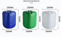 China 25L Small Mouth Sealed Barrel Acid And Alkali Resistant PE Thick Stacking Barrel Blue Chemical Barrel for sale