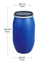 China 125L Flange Plastic Raw Material Barrel Opening Iron Hoop Chemical Barrel for sale