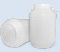 China 50L White Enzyme Drum HDPE Chemical Coating Plastic Drum for sale