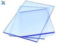 China Perspex Polycarbonate Roofing Sheet Transparent Blue Impact Resistance for sale
