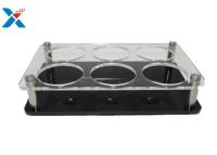 China 2mm Acrylic Sheet Transparent 6 Holes Stands Cup Holder for sale