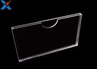 China 1mm Clear Acrylic Display Sheet Horizontal Double Sided Poster Holder for sale
