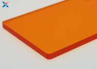 China Fluorescent Orange Acrylic Sheet 4x8 Coloured Perspex Board for sale