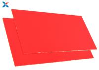 China OEM 1mm Extruded Acrylic Sheet Customized Red Color for sale
