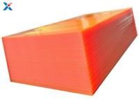 China 8x4 Coloured Acrylic Sheet Orange Cast Large Roofing Lucite Board for sale