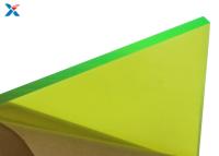 China Fluorescent Green 3mm Coloured Acrylic Sheet Large Roofing Cast Board for sale