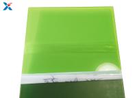 China Fluorescent Green 3mm Coloured Acrylic Sheet Large Roofing Cast Board for sale