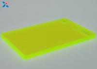China Fluorescent Green Acrylic Sheet 1220x2440mm High Surface Hardness Perspex Panel for sale