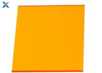 China 3mm Fluorescent Orange Acrylic Sheet Colored Large Cast PMMA Panels for sale