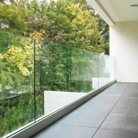 China Frameless Aluminum Glass Railing System For Balcony / Pool Safety for sale