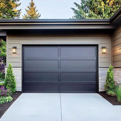 China Insulated 3.0mm Aluminum Sectional Garage Door With Automatic Opener System for sale