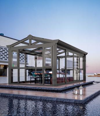 China Bespoke Aluminum Structure Sunroom , 4.0mm Aluminum Frame Sunroom With Heavy Load Resistance for sale