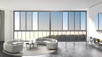 China T5 Ultra Slim Aluminium Frame Sliding Glass Window For Modern Luxury Villa for sale