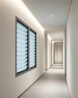 China Weather Resistant Aluminum Glass Louver For Natural Ventilation / Daylighting for sale