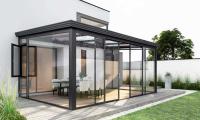 China Thermal Break Aluminum Sunroom , Aluminum Solarium For All Season Residential Living for sale