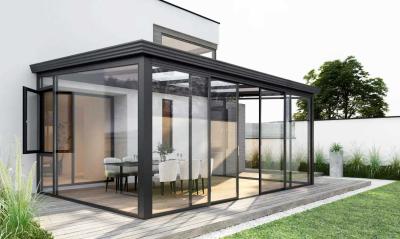 China Thermal Break Aluminum Sunroom , Aluminum Solarium For All Season Residential Living for sale
