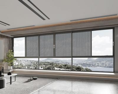 China T5 Acoustic Double Glazed Aluminium Sliding Windows For Urban Noise Reduction for sale