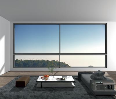 China T6 Ultra Slim Frame Aluminum Sliding Window For Modern Luxury Villas OEM ODM for sale