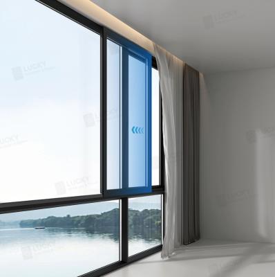 China T8 Ultra Slim Aluminum Profile Sliding Window , Aluminum Swing Window For Architectural Villas for sale